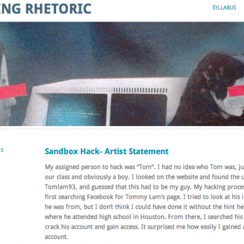 Hacking Our Community Blogging Pedagogy